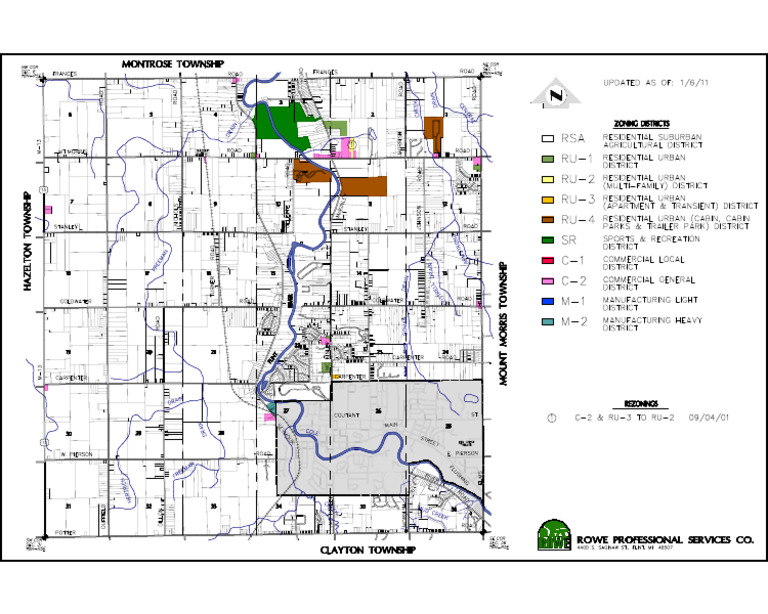 Flushing TWP Zoning Map 2011 | PDF
