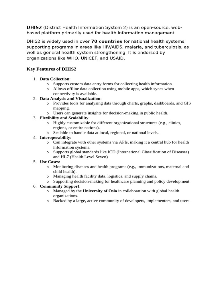 DHIS2 | PDF | Electronic Health Record | Computing