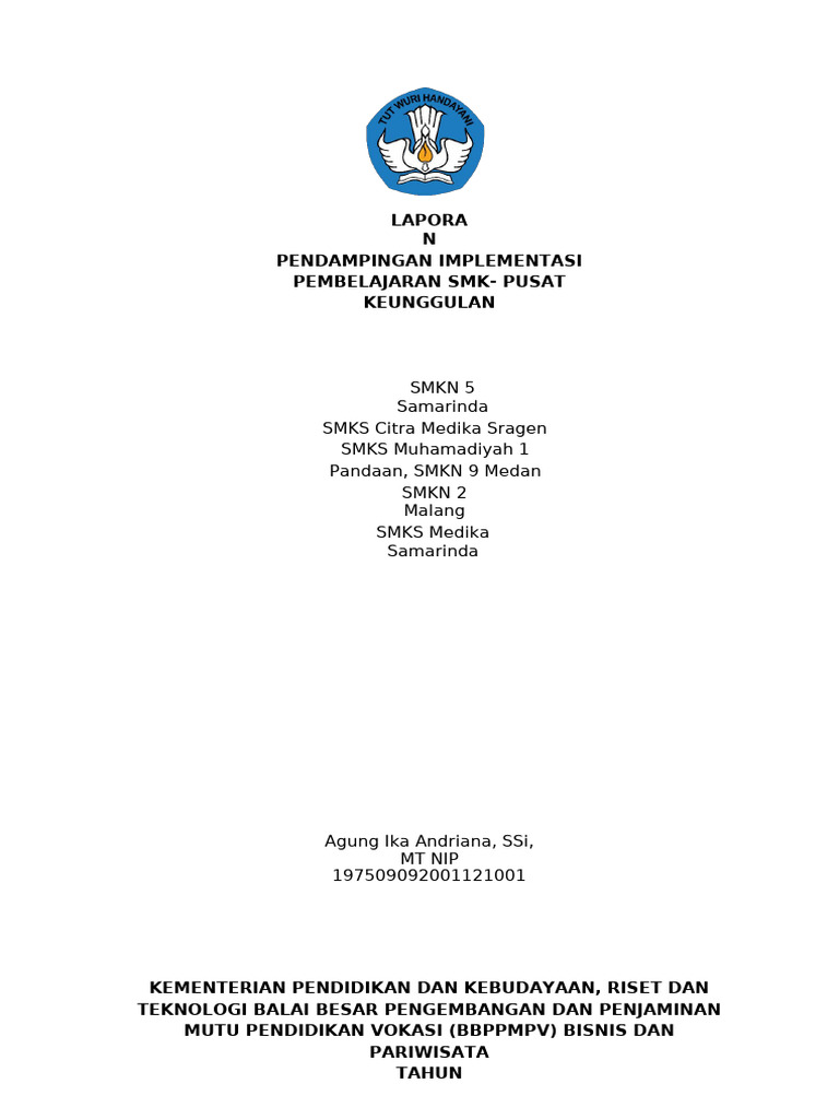 Laporan Pendampingan 1 PIP | PDF