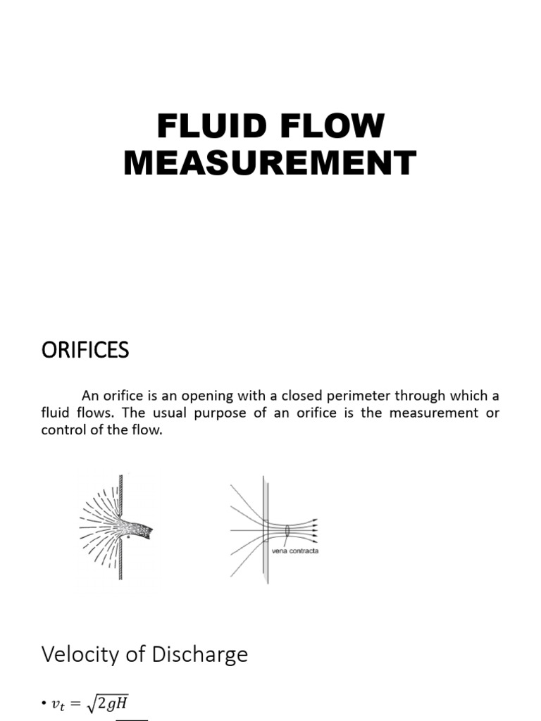 Lesson 6 Fluid Flow Measurement | PDF