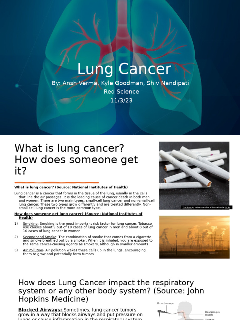 Science Research Project | PDF | Lung Cancer | Cancer