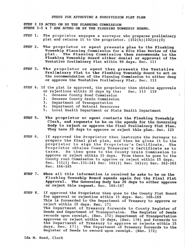 Subdivision Approval Steps | PDF