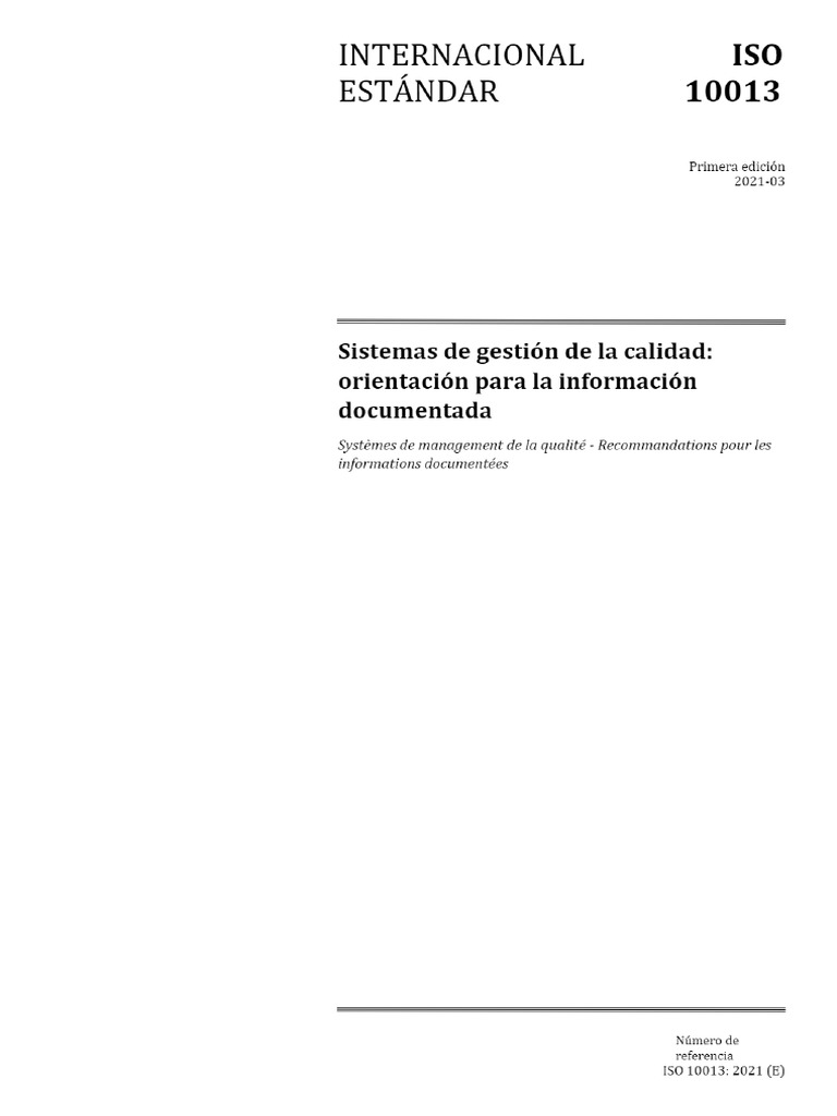 Iso-10013-2021 en Es - Toaz - Info | PDF