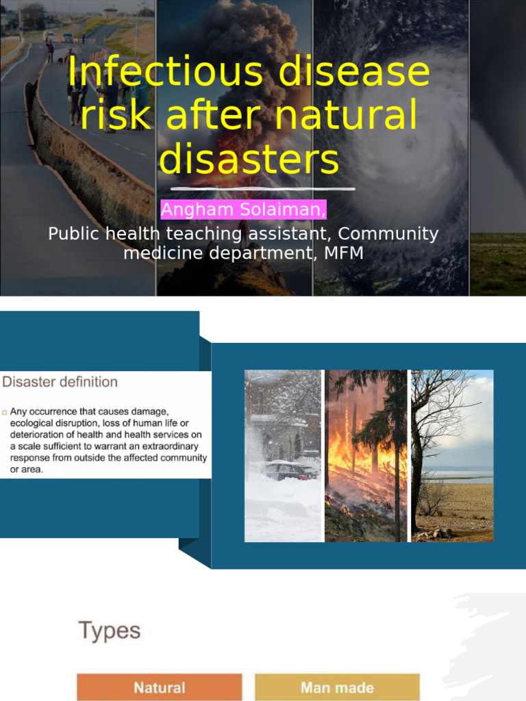 Infections After Natural Disaster | PDF | Natural Disasters | Infection