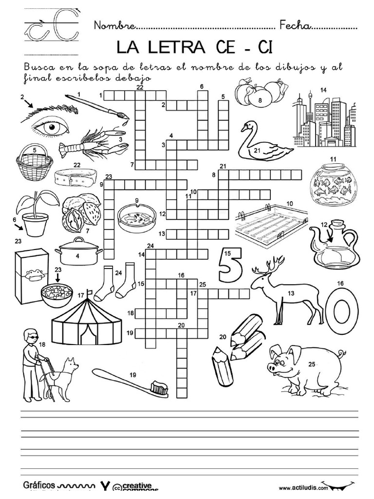 Pasatiempos - Lectoescritura CE CI | PDF