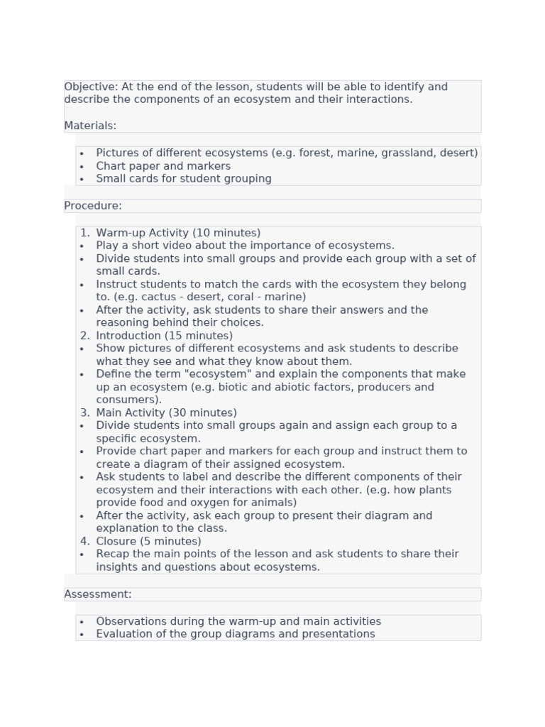 Contextualize Lesson Science | PDF | Ratio | Ecosystem