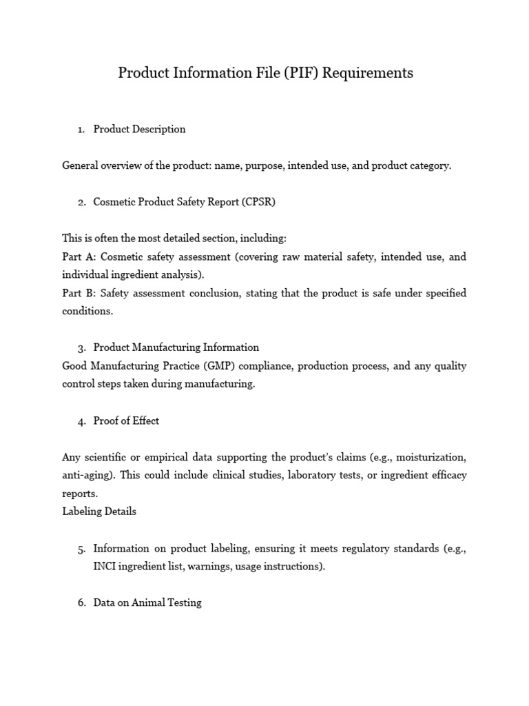 PIF Requirements | PDF | Self-Improvement | Wellness