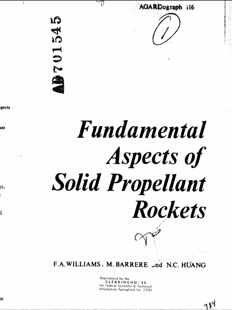 Fundamental Aspects of Solid Propellant Rockets | PDF | Rocket ...