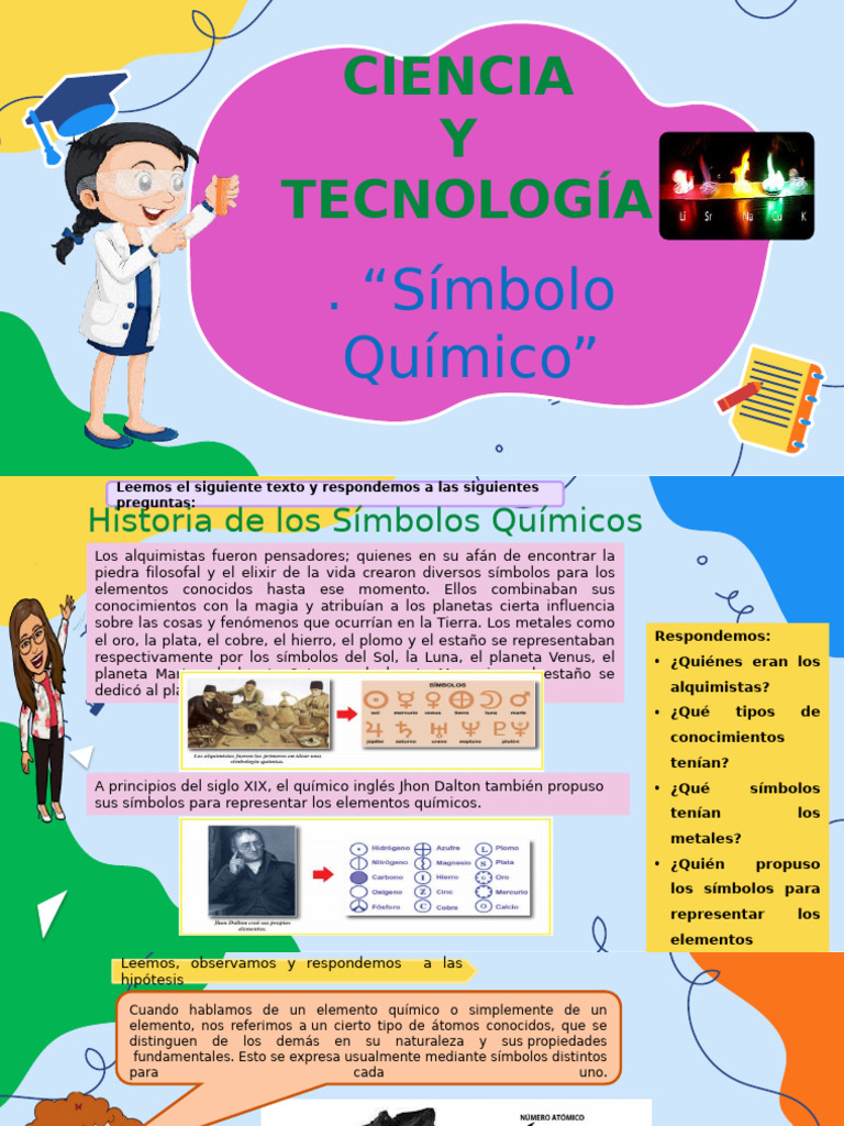 Símbolos Químicos y Elementos | PDF | Elementos químicos | Química