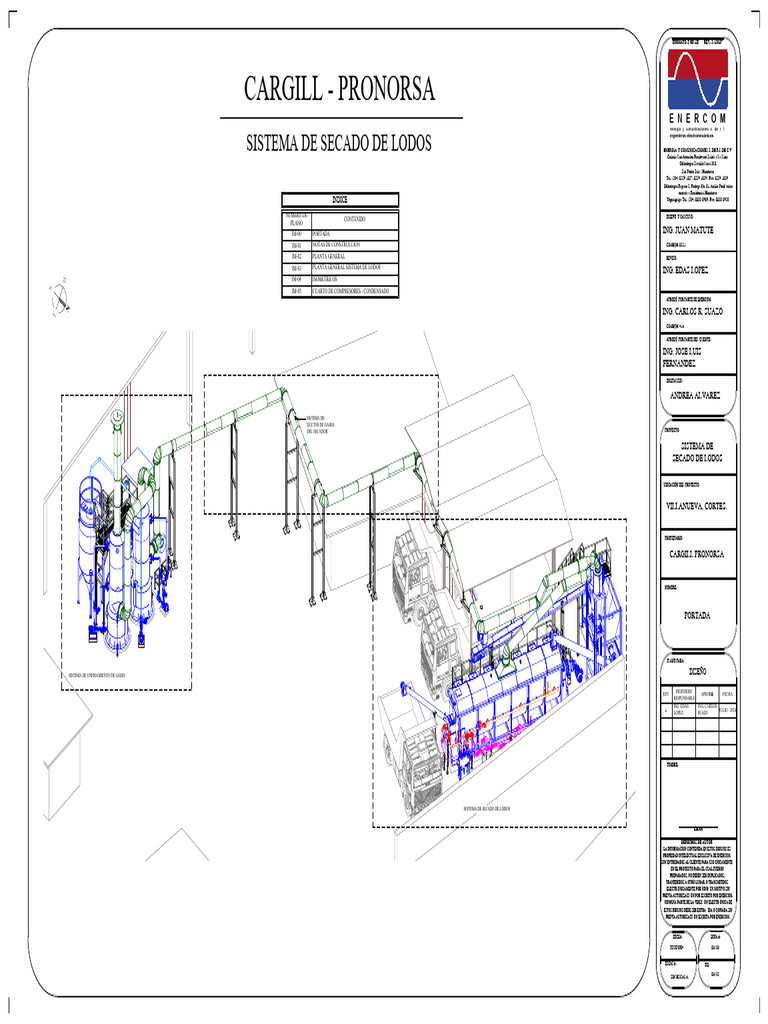 Planos de Sistema de Secado de Lodos | PDF | Honduras