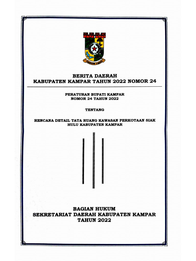 Perbub 24 Tahun 2022 | PDF