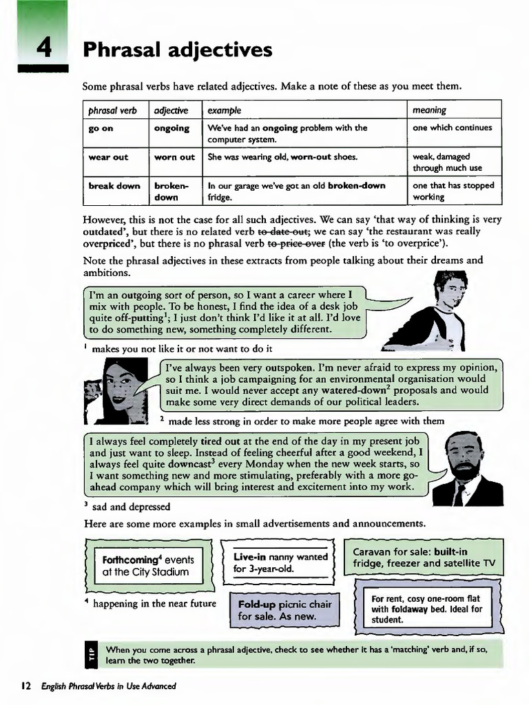 Phrasal Verbs in Use-Adv. 3 Phrasal Adjectives | PDF