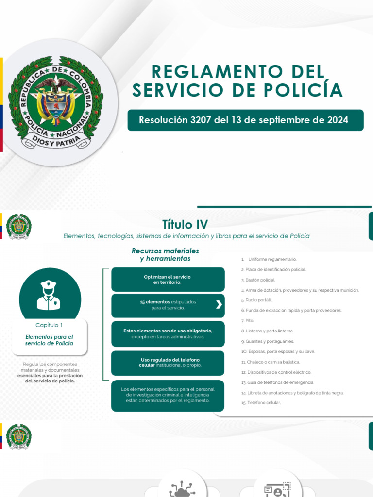 OFPLA Titulo IV Reglamento Del Servicio de Policia | PDF | Policía ...