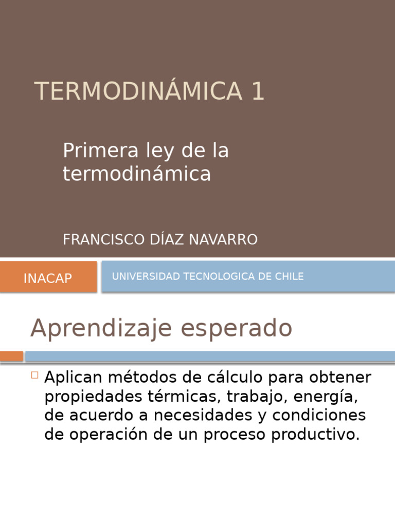 Primera Ley de Termodinámica: Calor y Trabajo | PDF | Calor | Termodinámica