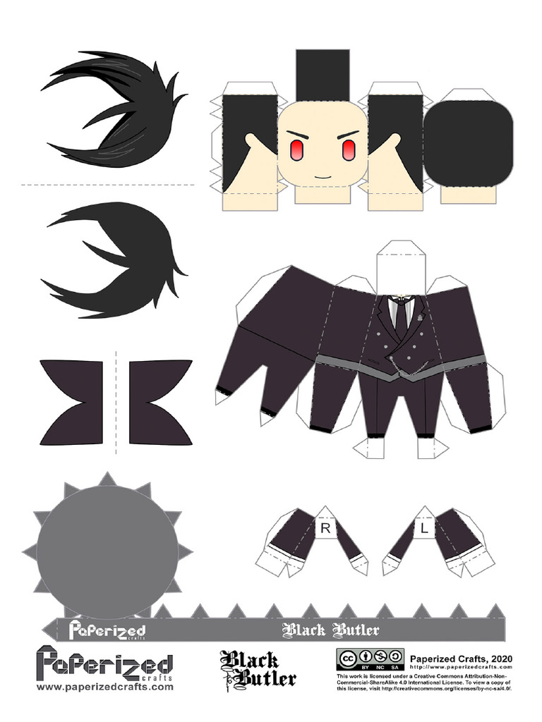 Black Butler - Sebastian Michaelis Papercraft | PDF