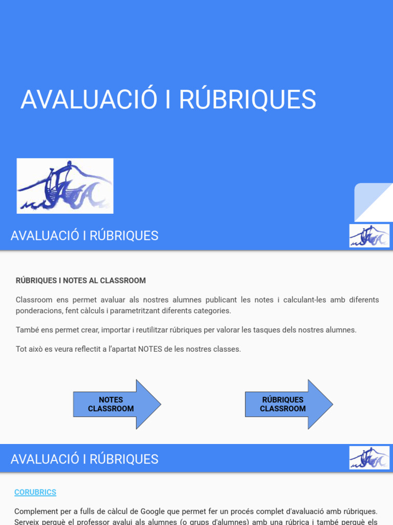 Avaluació I Rúbriques | PDF