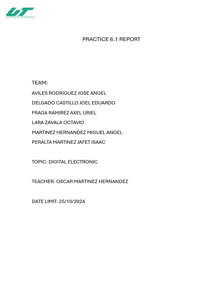 Digital Electronics Circuit Report | PDF | Mathematical Logic | Theory ...