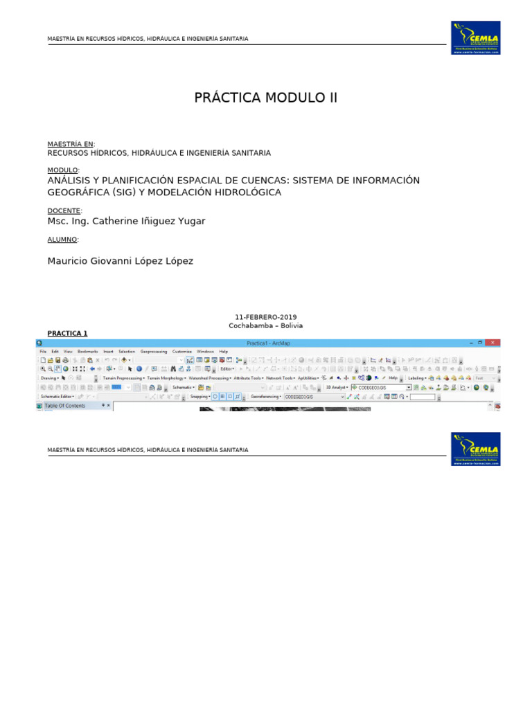 Práctica Modulo Ii | PDF | Sistema de información geográfica | Ciencias de la Tierra