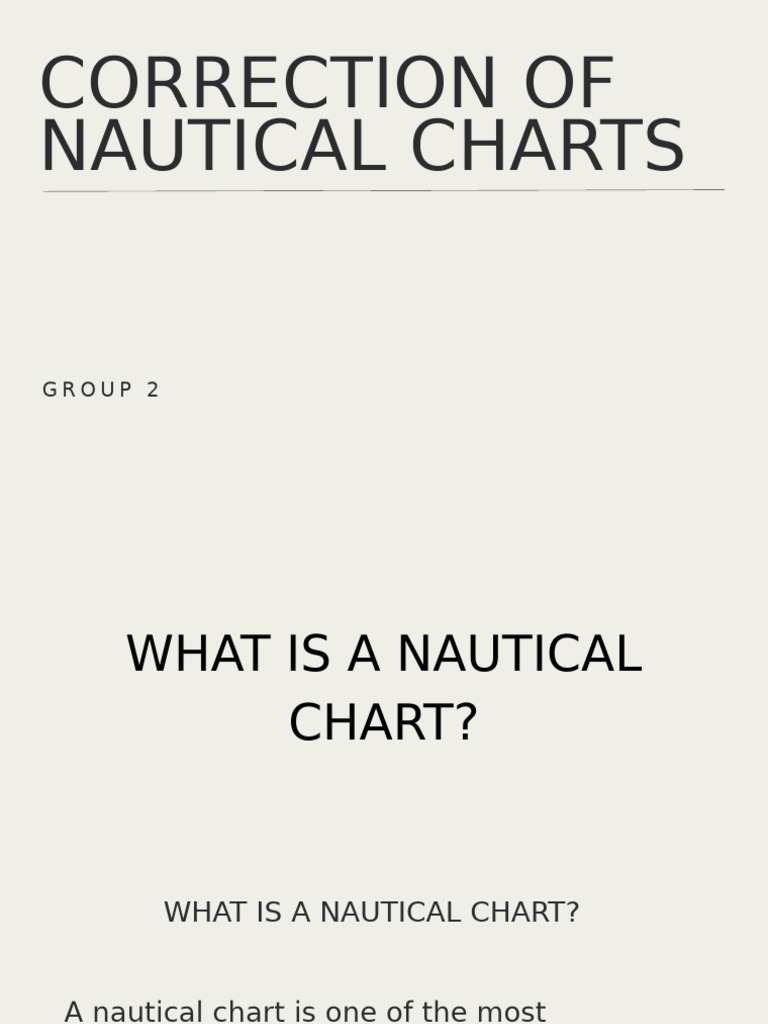 Correction of Nautical Charts | PDF | Navigation
