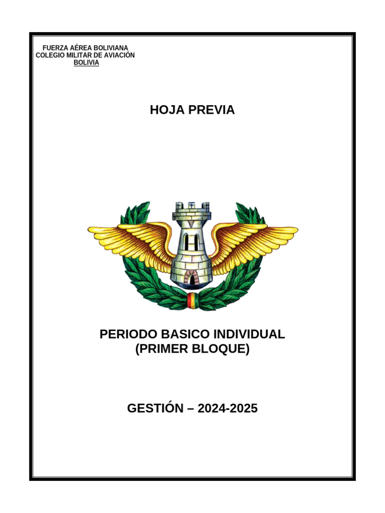 Caratula Hoja Previa | PDF