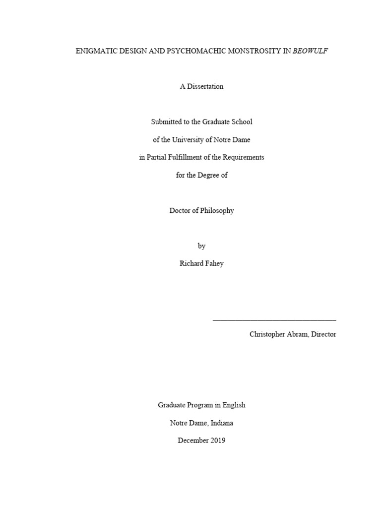 Beowulf - Psychomatic Monstrosity | PDF | Beowulf | Riddle