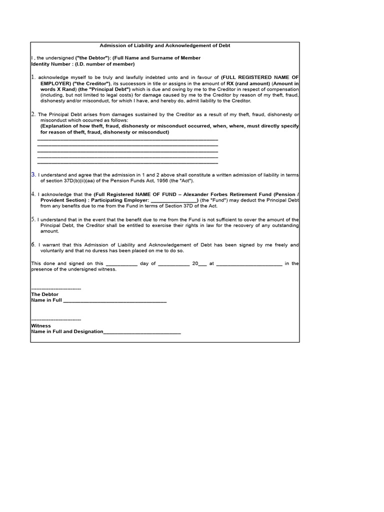 Admission of Liability - Section 37D | PDF | Dishonesty | Legal Liability