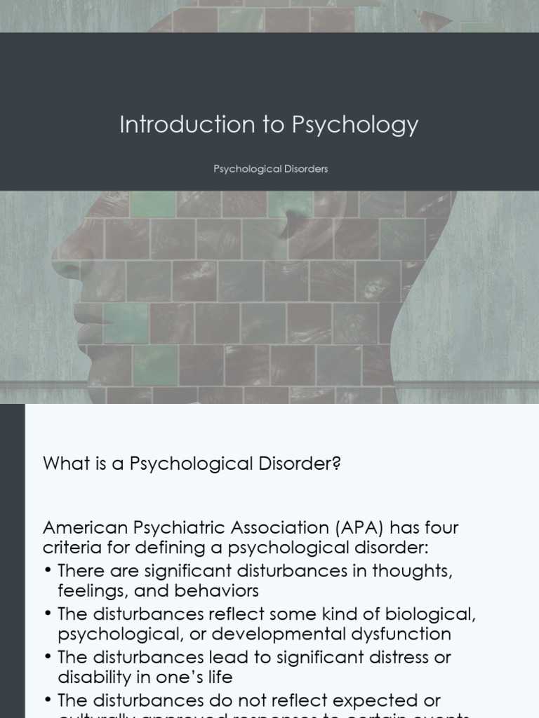 13 Psychological Disorders | PDF | Mental Disorder | Major Depressive ...