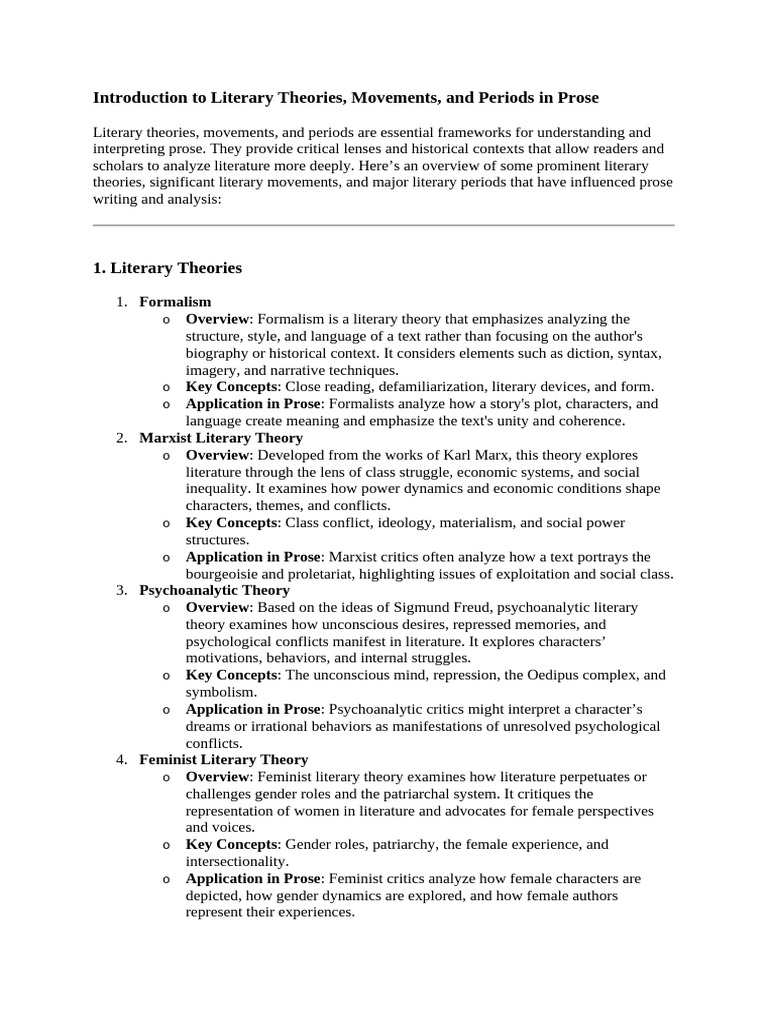 Introduction To Literary Theories | PDF | Deconstruction | Postcolonialism