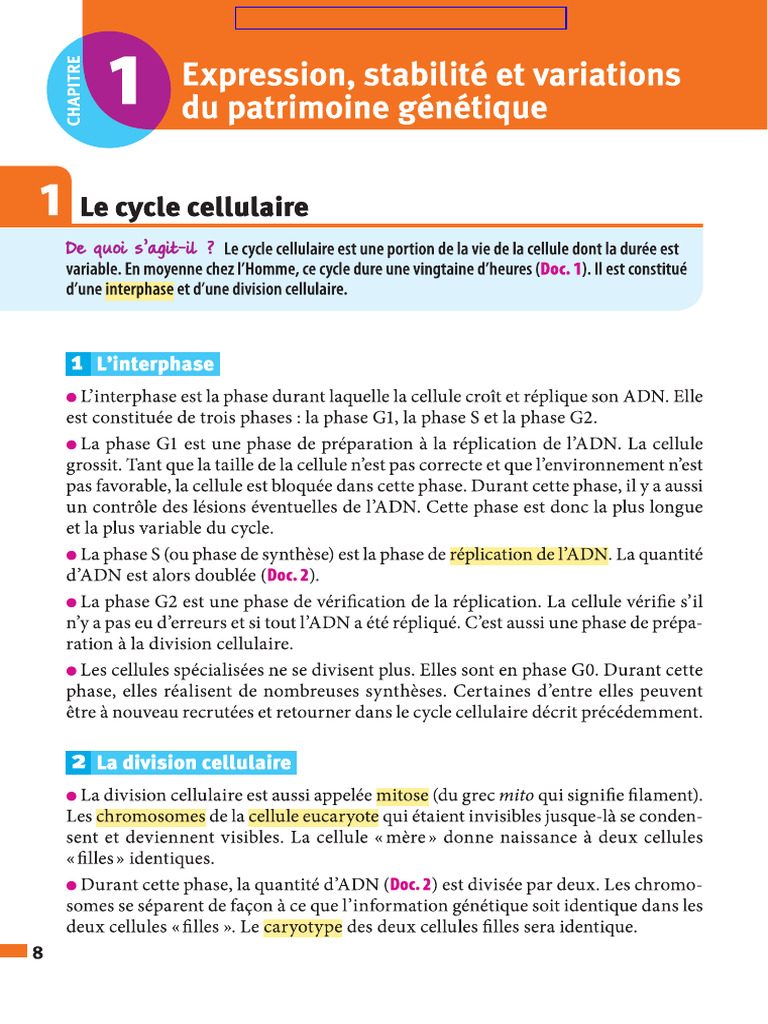 2bac Biof U2ch2 Cours 4 | PDF