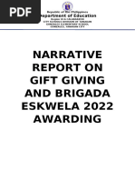 Narrative Report On Graduation 2019 | PDF