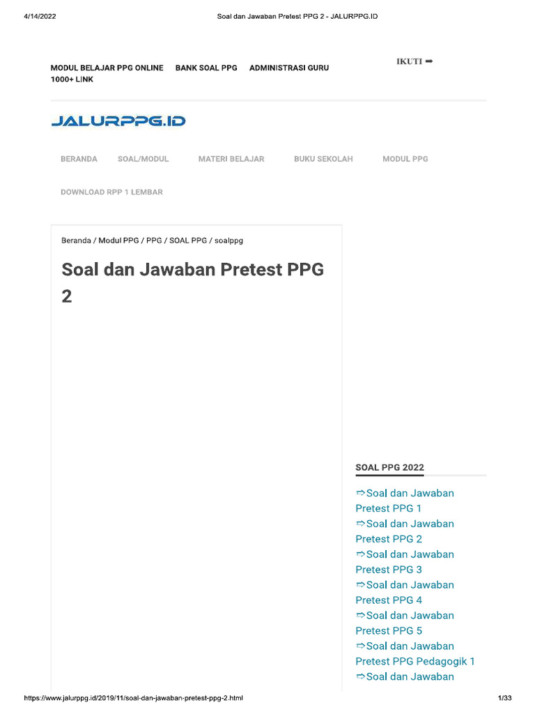 Modul 2 PPG | PDF
