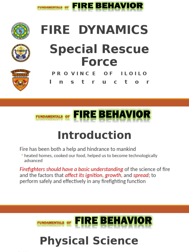 Fire Fighting Lecture 2024 | PDF | Combustion | Fires