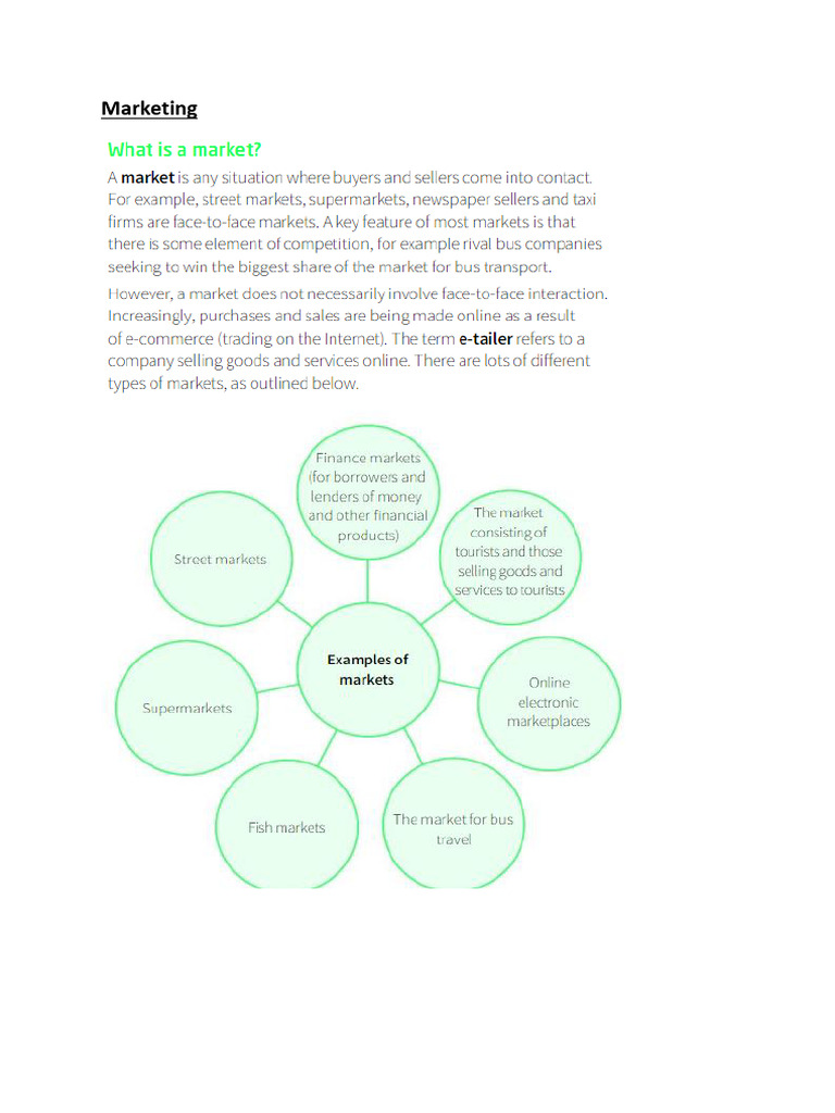 Marketing - Definitions, Marketing Activities and Marketing Mix | PDF ...