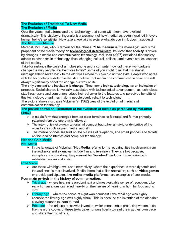 Media Evolution: From Traditional to New | PDF | Information | Censorship