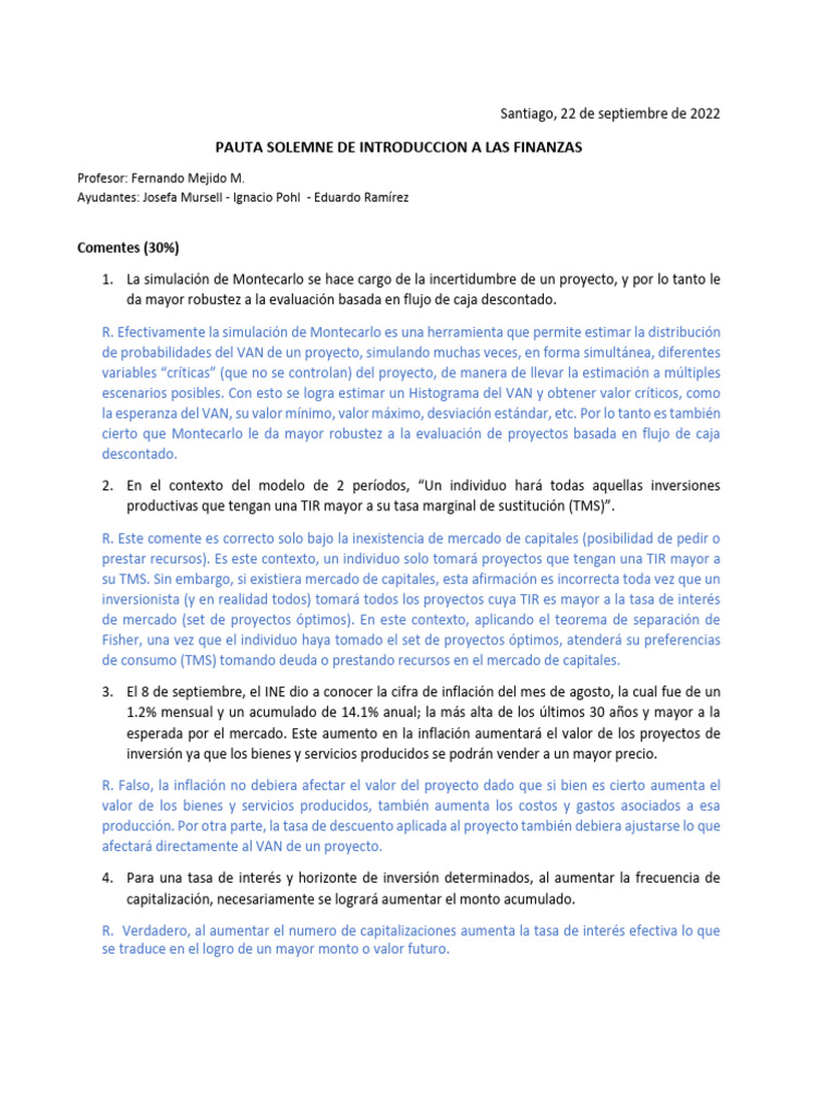 Pauta Solemne p2022 | PDF | Jubilación | Inflación