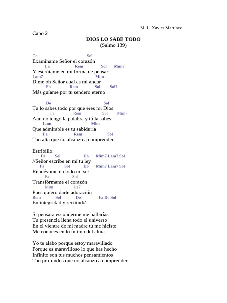 Dios Lo Sabe Todo | PDF