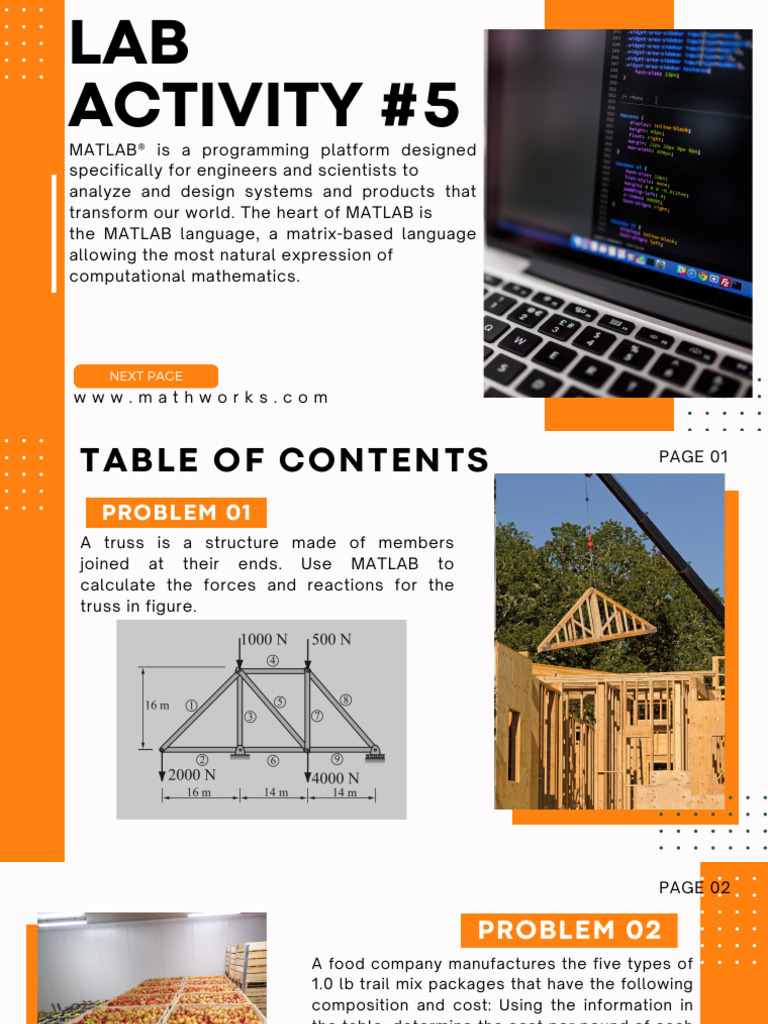 MatLab Activity#5 | PDF | Matrix (Mathematics) | System Of Linear Equations