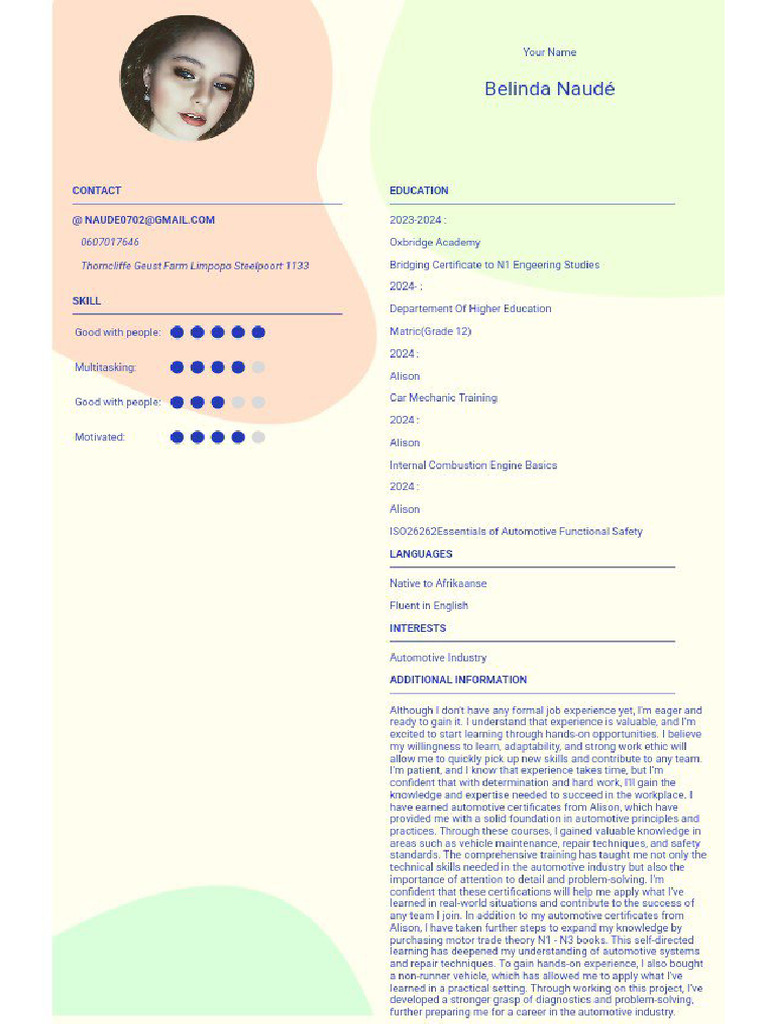 PDF Complete CV | PDF