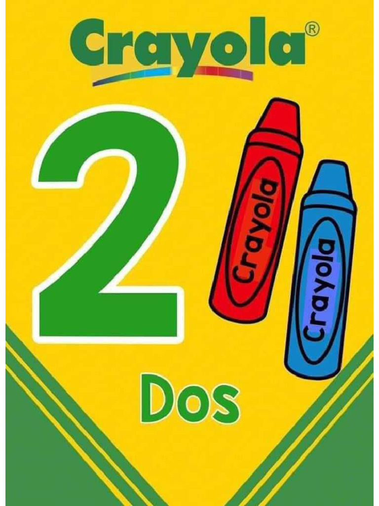 Números Crayola | PDF