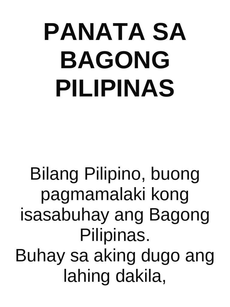 Bagong Pilipinas Pledge | PDF