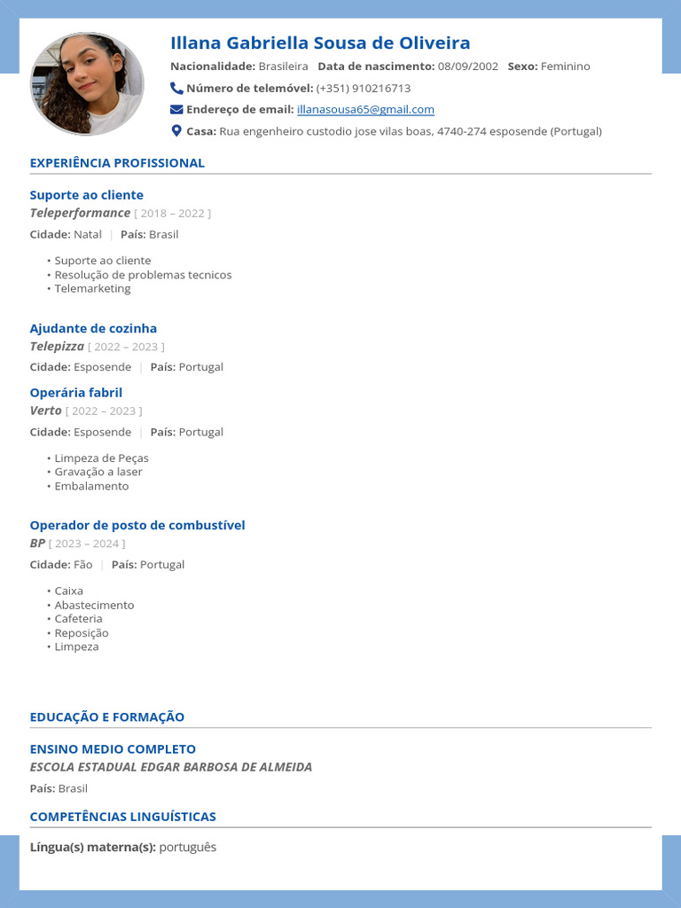 CV Gabi 24 - 25 2 | PDF