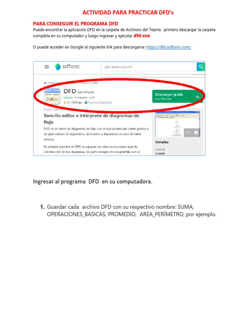 Actividad para Practicar DFD | PDF | Métodos y materiales de enseñanza | Computadoras