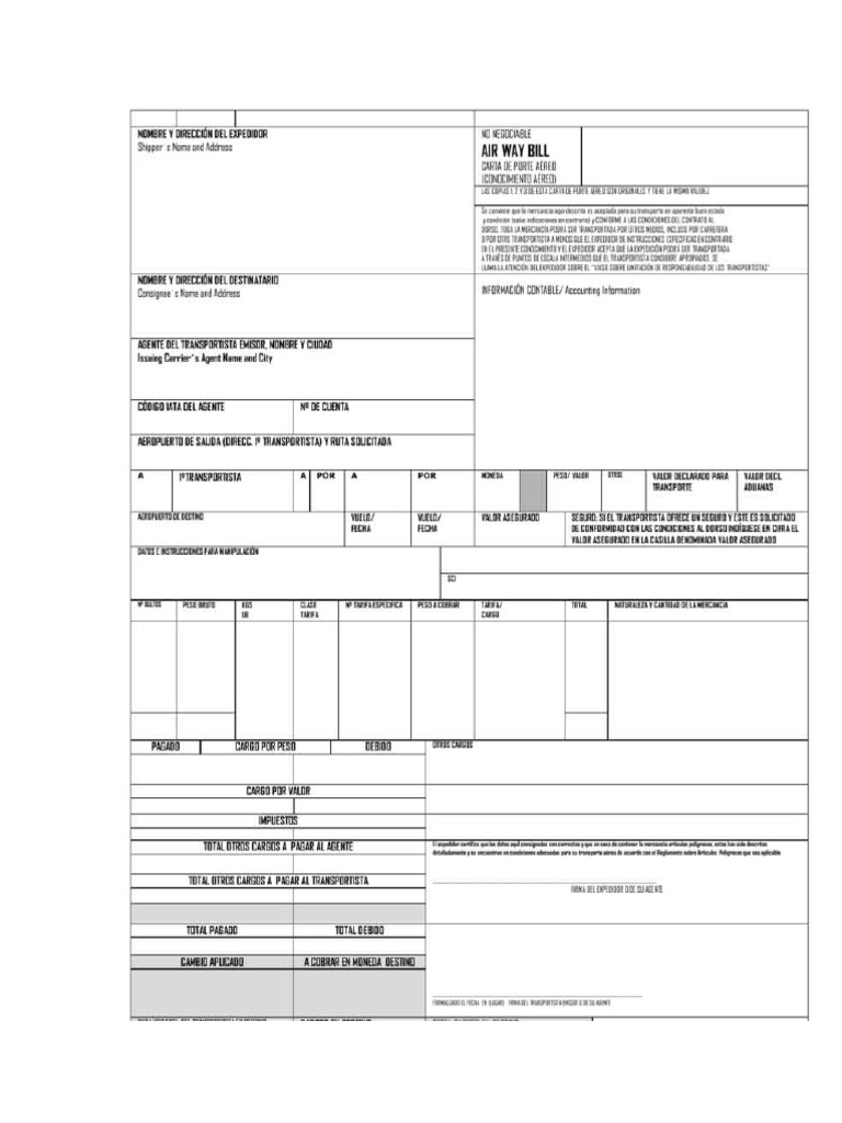 Air Waybill | PDF