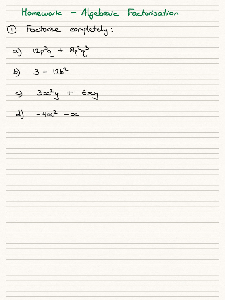 Algebra HW #10 | PDF