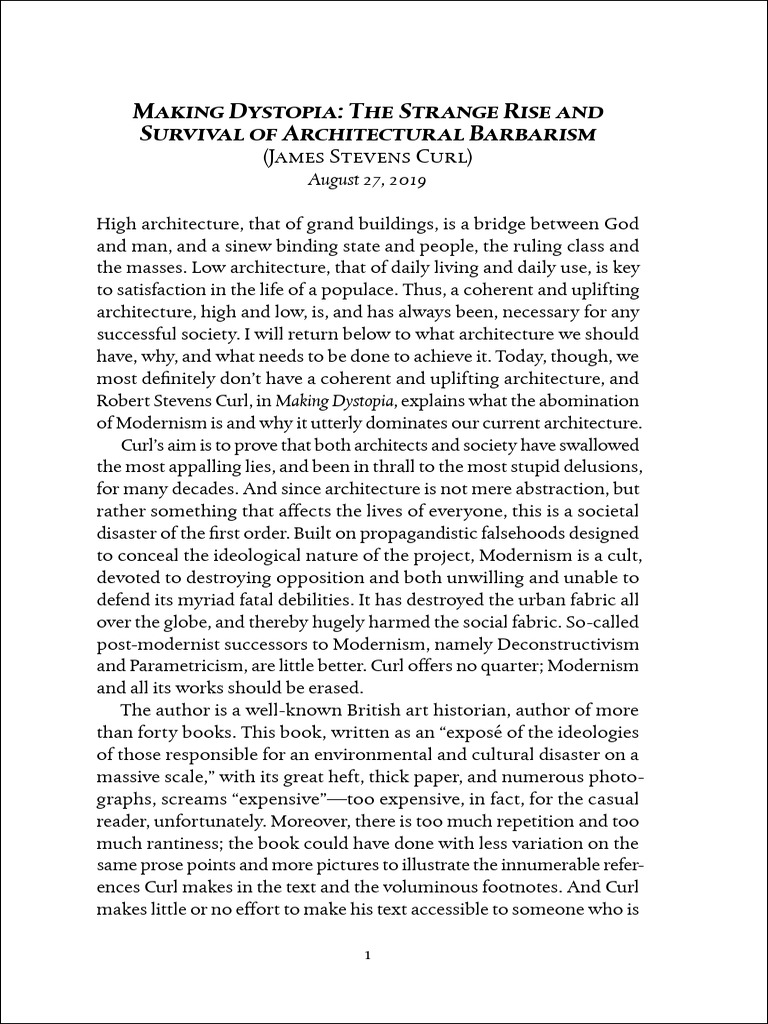 Making Dystopia Curl PDF | PDF | Modernism