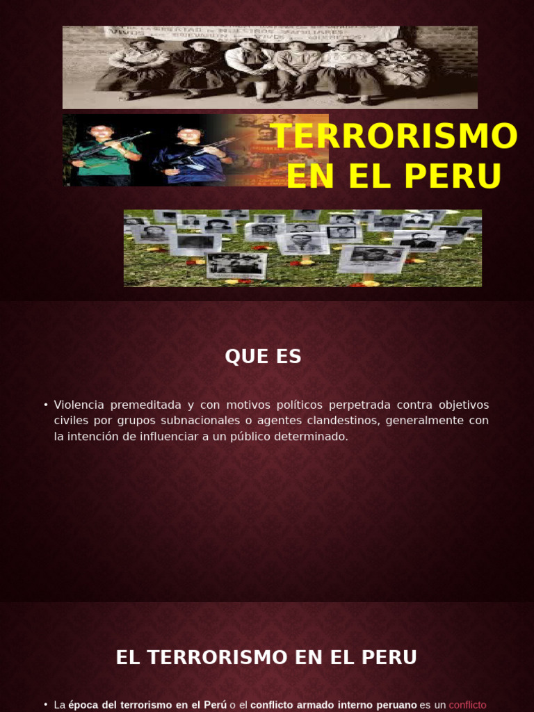 Sendero Luminoso y el Terrorismo en Perú | PDF | Gobierno | Perú