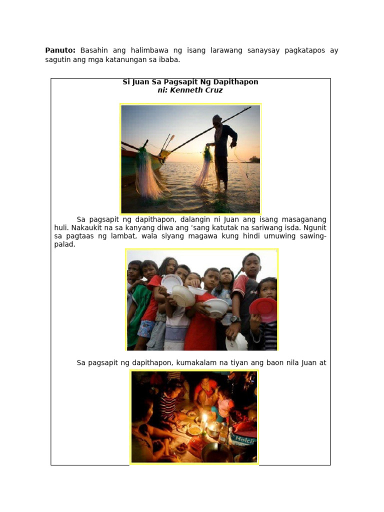 As2 Larawang Sanaysay | PDF