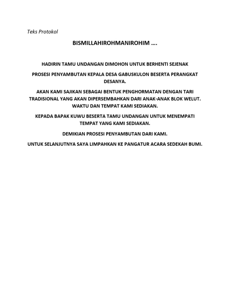 Teks Protokol | PDF