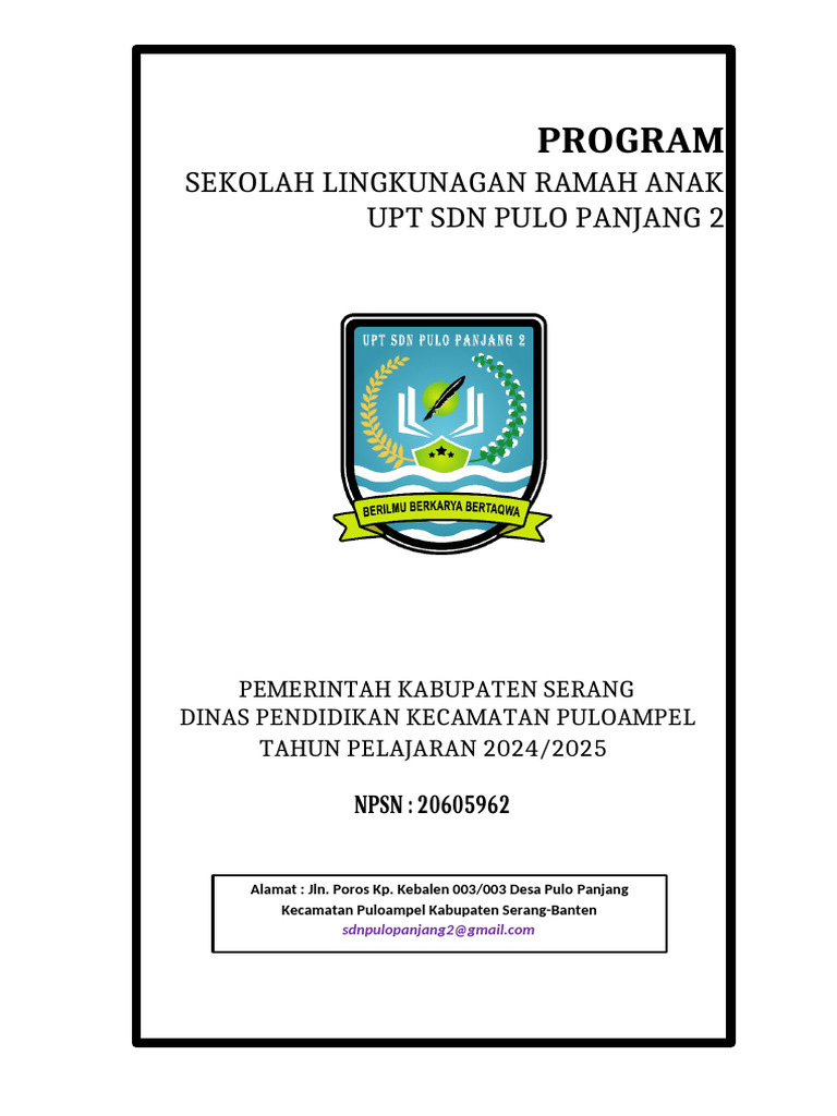 Program Sekolah Ramah Anak | PDF