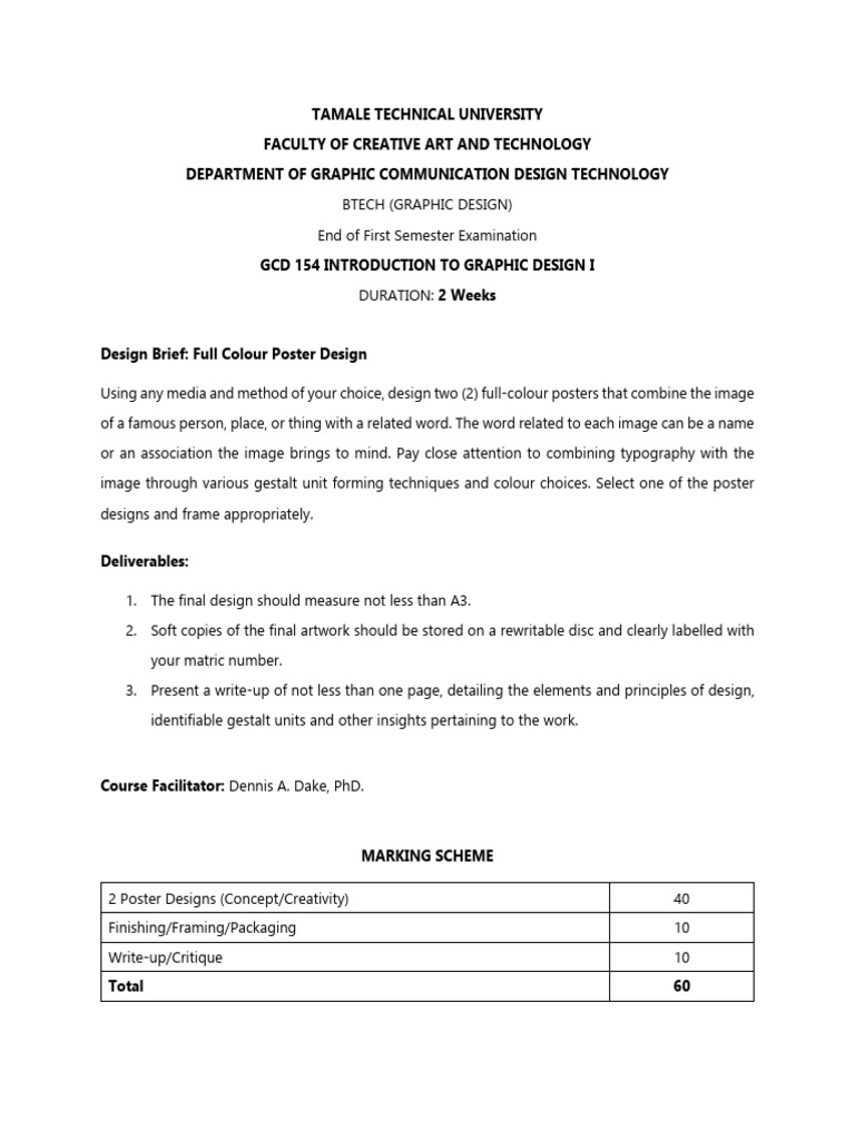 INTRO TO GRAPHIC DESIGN-practical BTECH 2024 | PDF